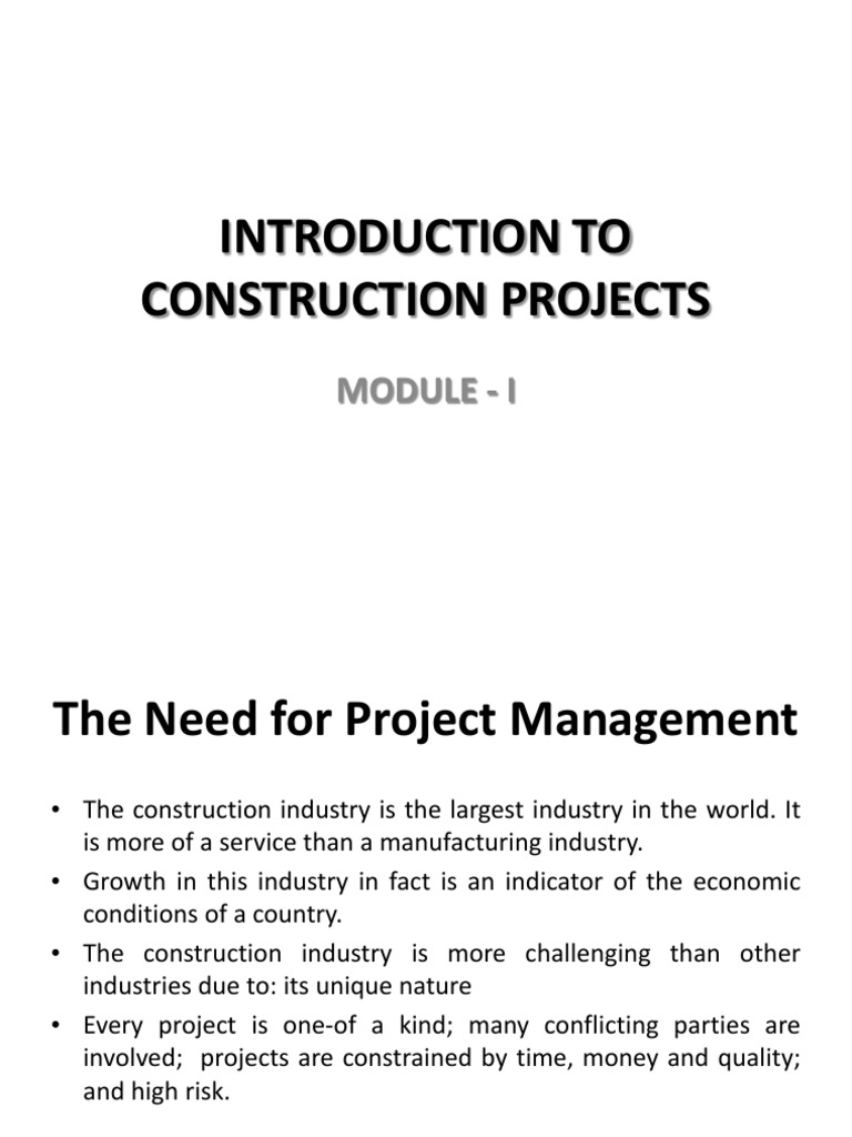 Introduction to Construction Project Management: An Overview of ...