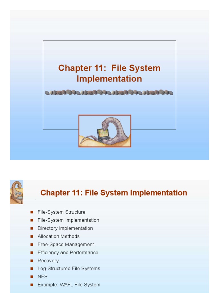 CH - 07 - File System Basics and Operations | PDF | File System | Cache (Computing)