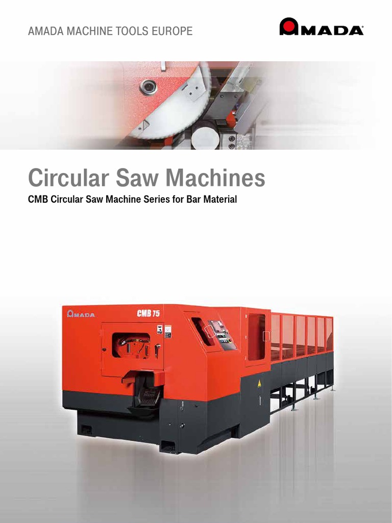 Circular Saw Machines: Amada Machine Tools Europe | PDF | Numerical ...