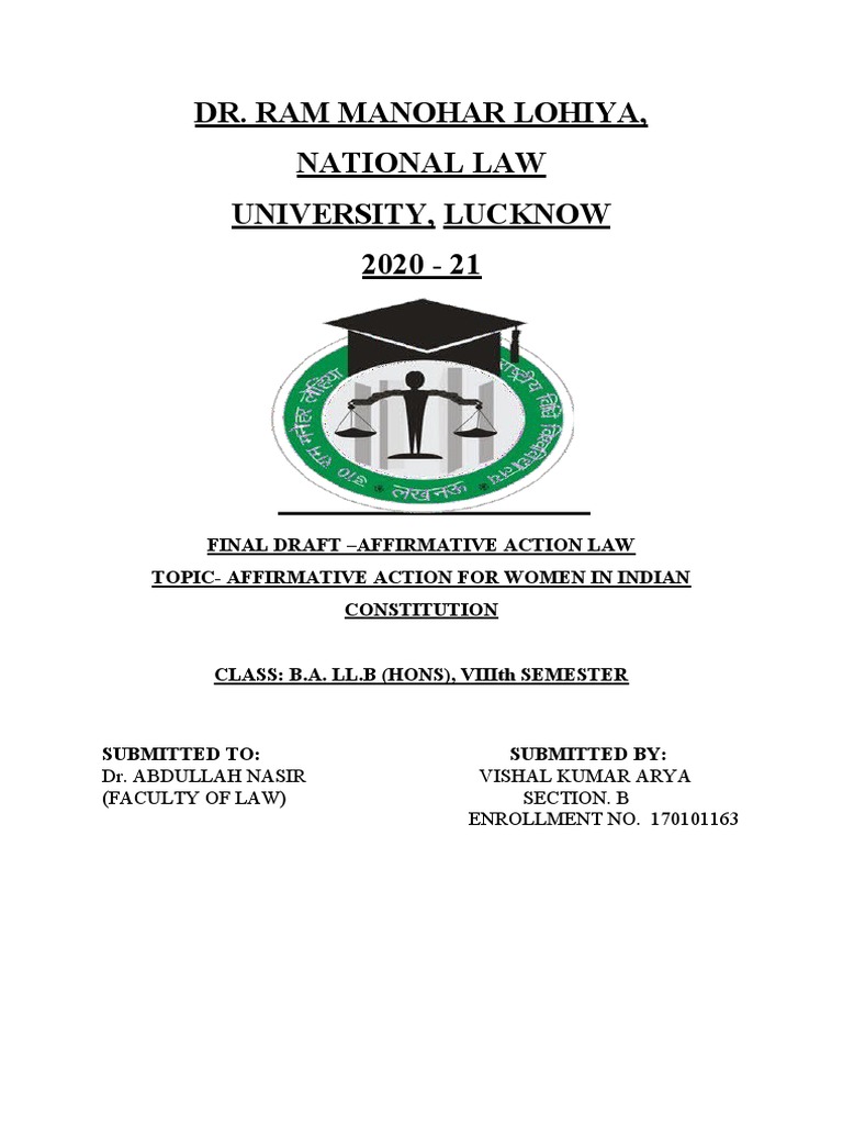 Affirmative Action Law | Download Free PDF | Discrimination & Race ...