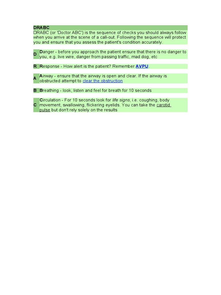 DRABC | PDF