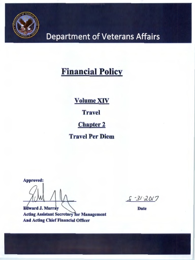 Financial Policy: Travel Travel Per Diem | PDF | Per Diem | Government
