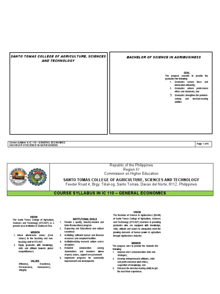 Ic 110 - General Economics | PDF | Economics | Long Run And Short Run