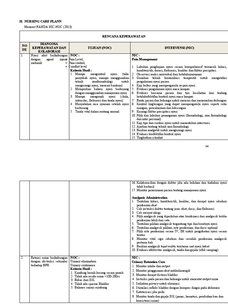NCP BPH (Nic-Noc) | PDF