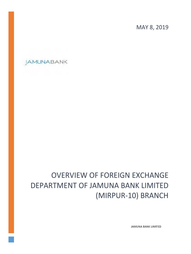 Foreign Exchange of Jamuna Bank Ltd. | PDF | Banks | Foreign Exchange ...