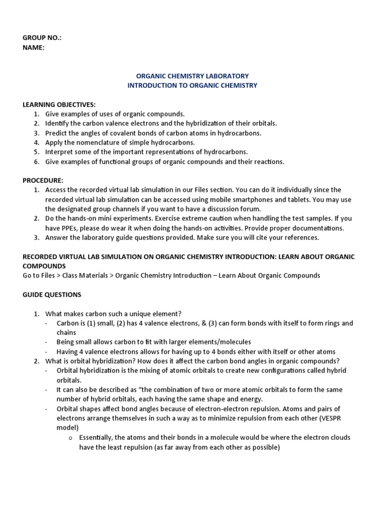 Organic Chemistry Lab Introduction Guide | PDF | Alkene | Chemistry