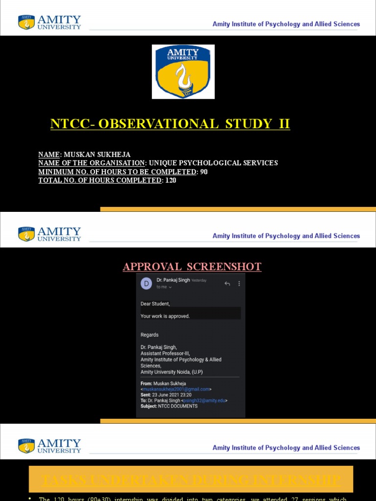 Ntcc-Observational Study Ii | PDF | Mental Disorder | Psychotherapy