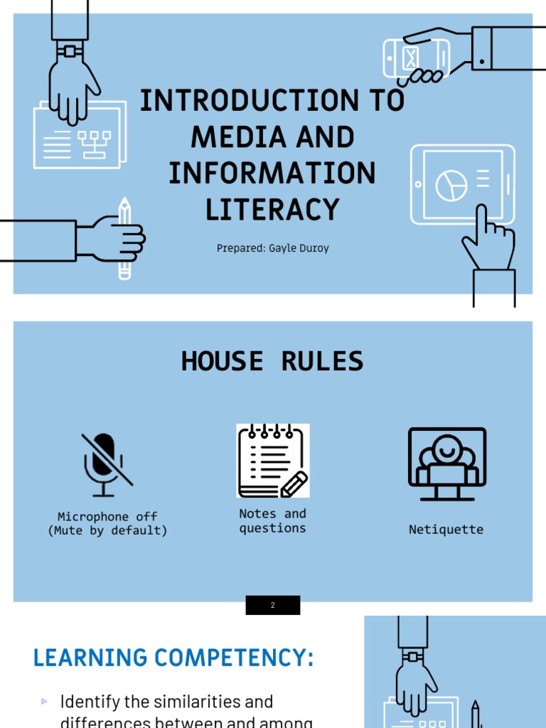 Introduction To Media and Information Literacy | PDF | Mass Media ...