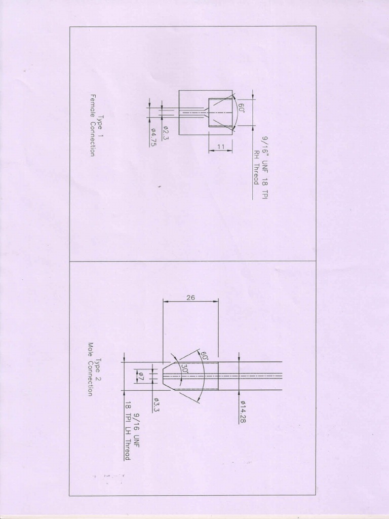 Drawing For Autoclave Threads | PDF