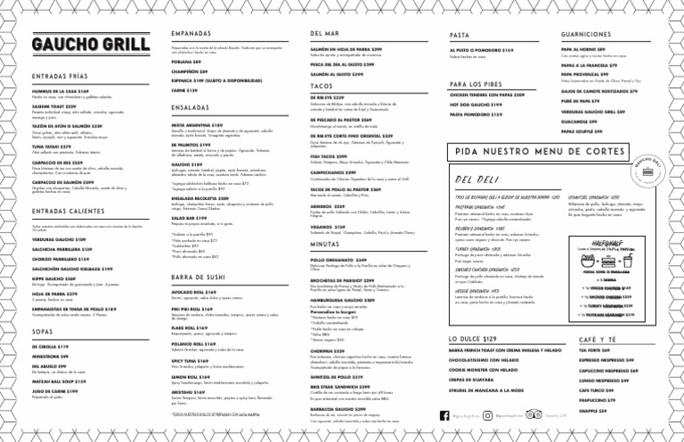 Menu Gaucho Jul 2020 | PDF | Decapado | Salsa