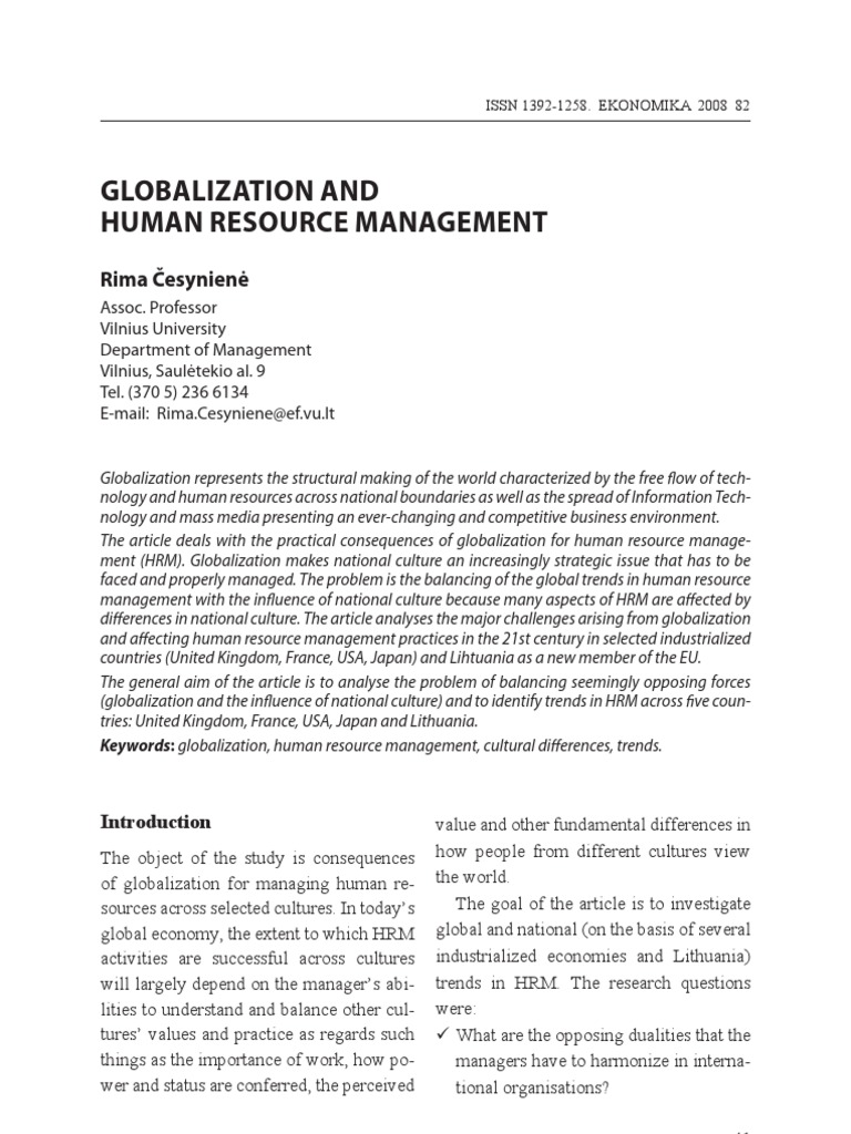 Human Resource Management | PDF | Human Resource Management | Outsourcing