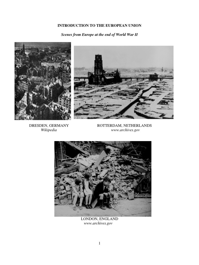 Introduction To The European Union: Scenes From Europe at The End of ...