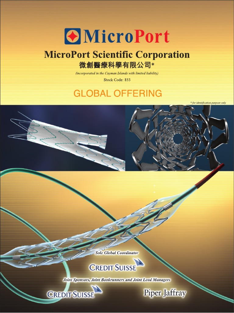 Microport Prospectus | PDF | Percutaneous Coronary Intervention ...