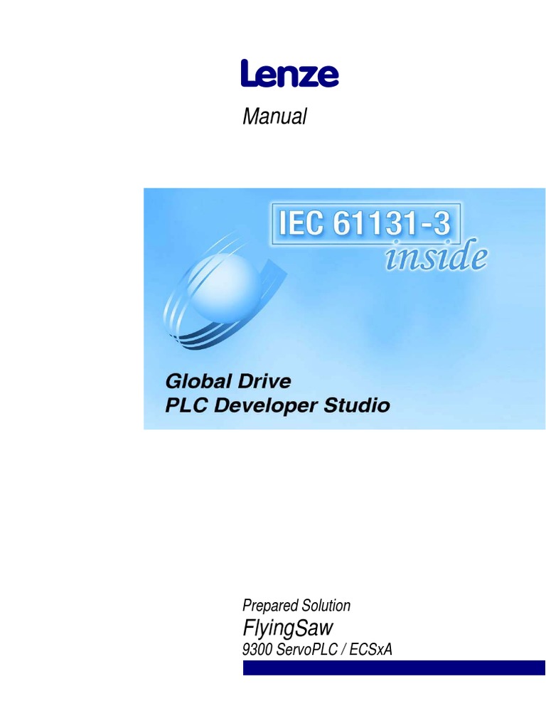 Manual: Prepared Solution 9300 Servoplc / Ecsxa | PDF | Subroutine | Programmable Logic Controller