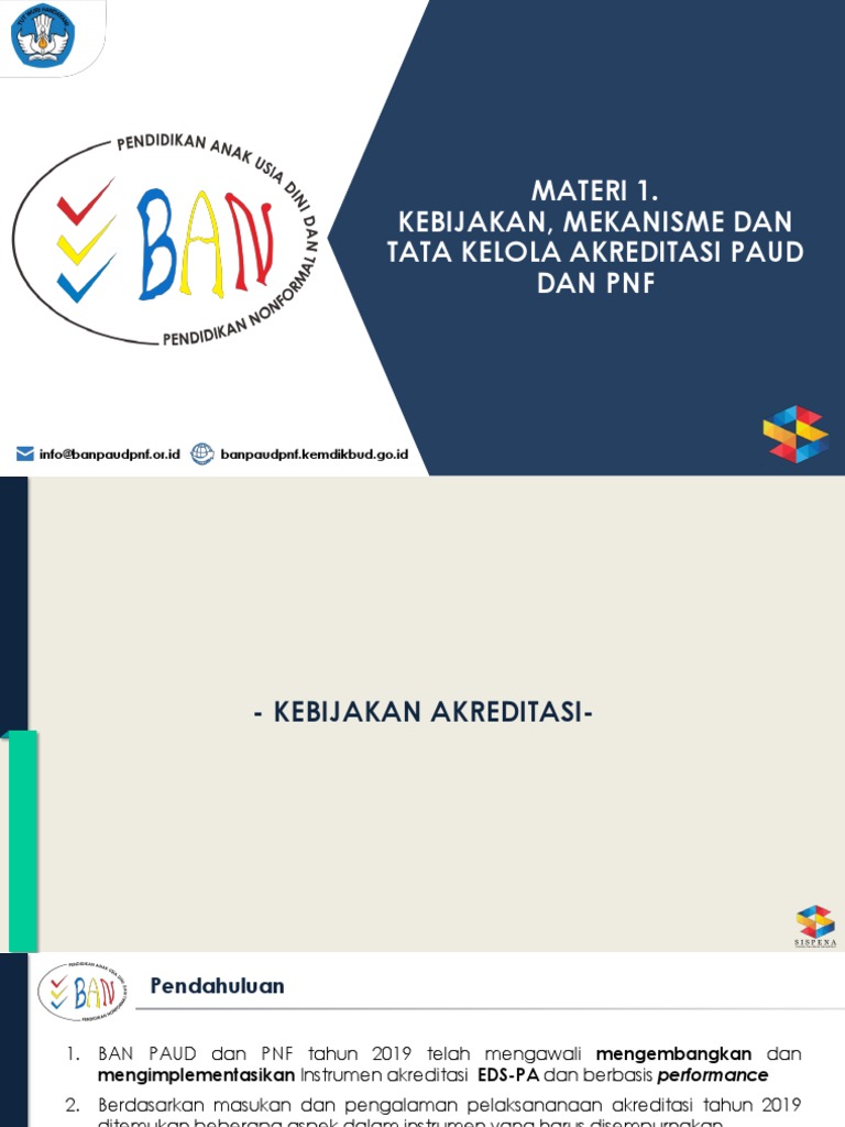 Kebijakan dan Mekanisme Akreditasi PAUD | PDF