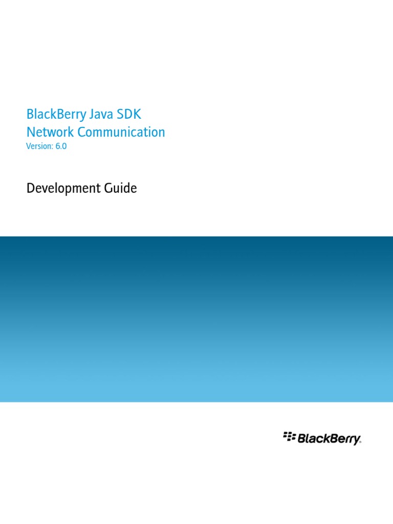 Blackberry Java SDK Network Communication: Development Guide | PDF ...
