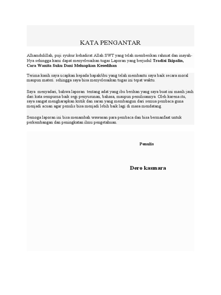 Tradisi Ikipalin Suku Dani di Papua | PDF