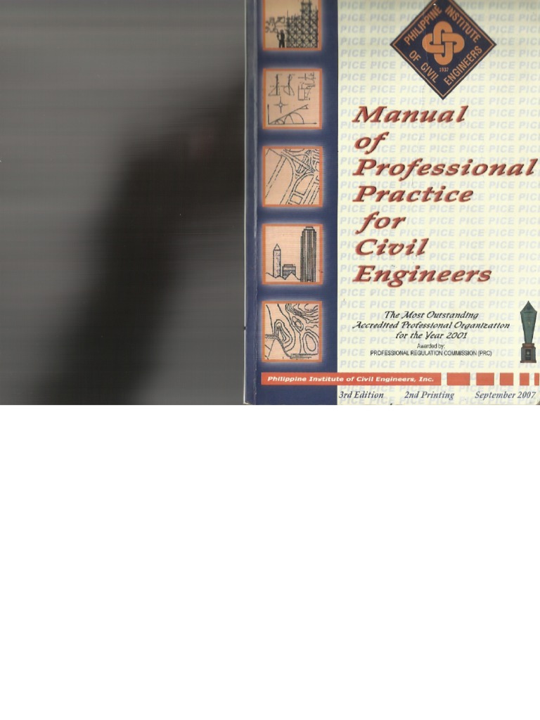 PICE Manual of Professional Practice For Civil Engineers | PDF