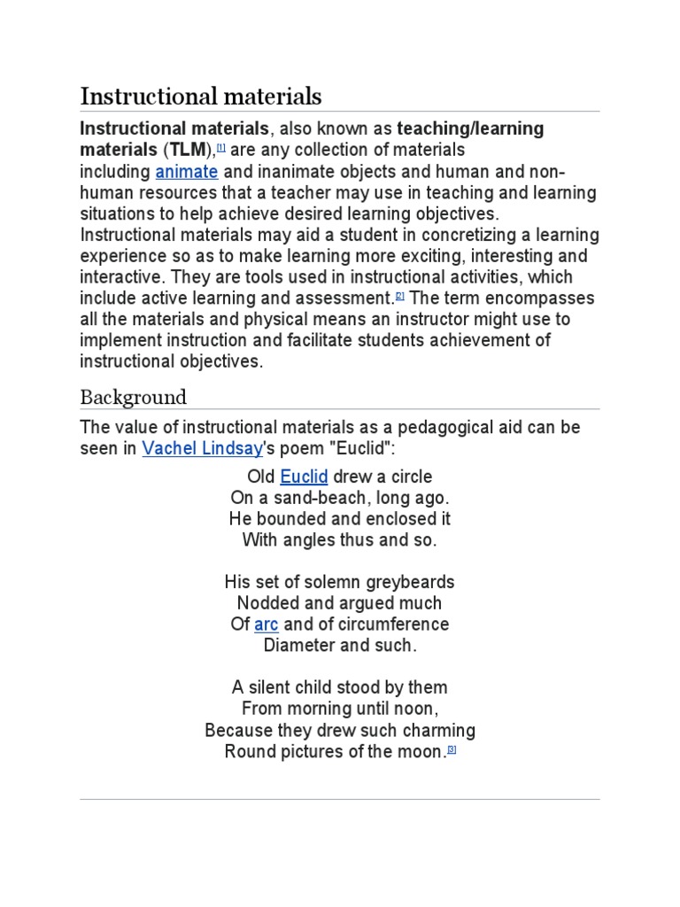 1 Instructional Materials | PDF