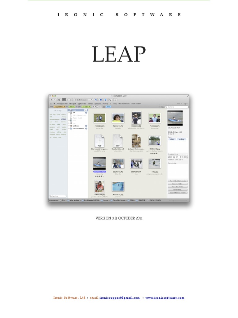 Leap Manual | PDF | Tag (Metadata) | Computer File