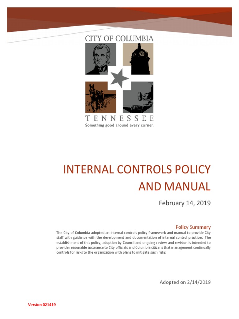 Internal Controls Policy (Adopted 2-14-2019) PDF | PDF | Internal ...