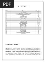 Agriculture Project Report | PDF | Agriculture | Organic Farming