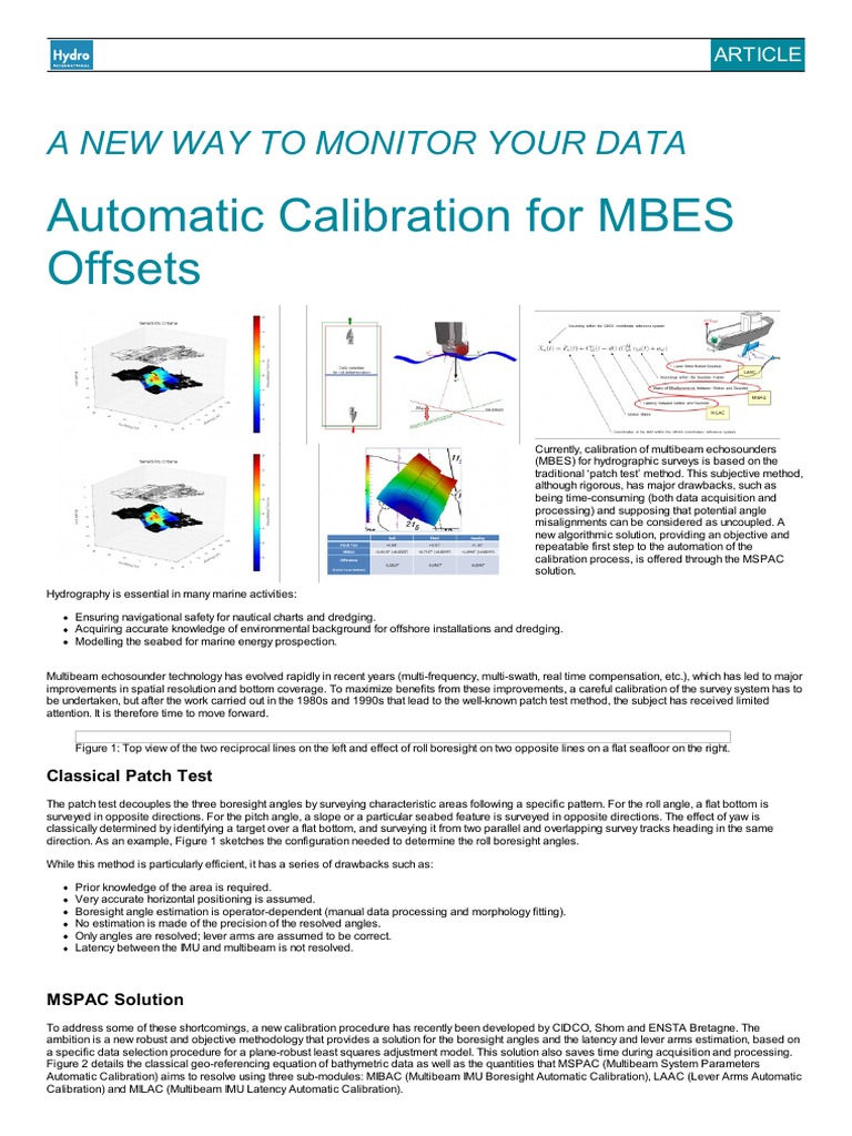 Automatic Calibration For Mbes Offsets | PDF | Computing