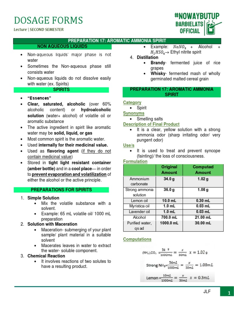 Dosage Forms: Non Aqueous Liquids | PDF | Emulsion | Solution