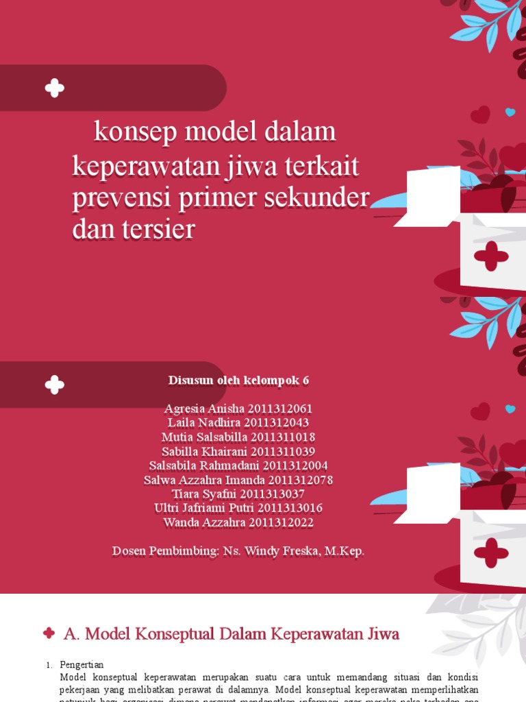 KLP 6 - A3 - Konsep Model Keperawatan Jiwa (Primer, Sekunder, Tersier) | PDF