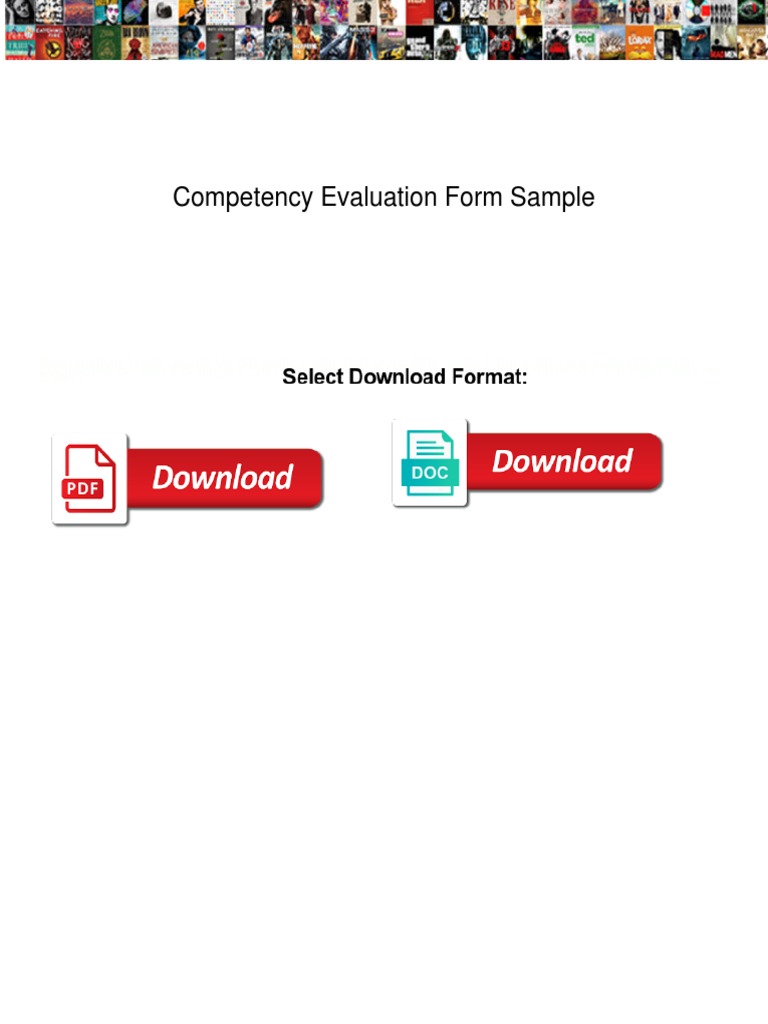 Competency Evaluation Form Sample | PDF | Competence (Human Resources ...