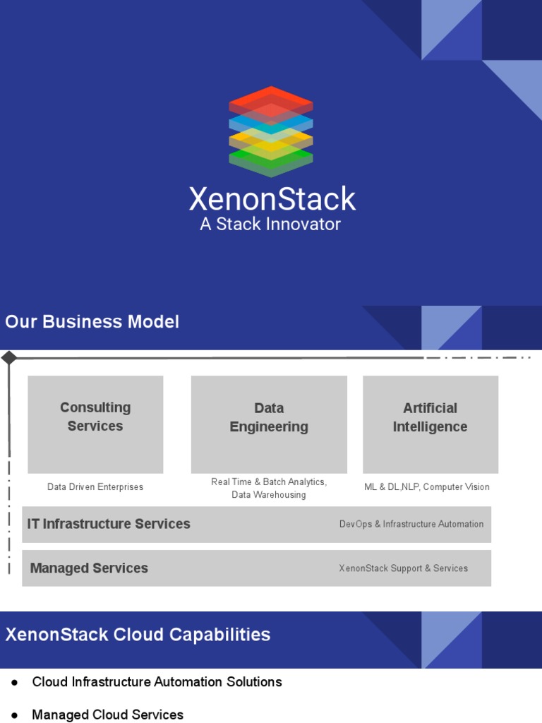 XenonStack: Cloud and Data Solutions | PDF