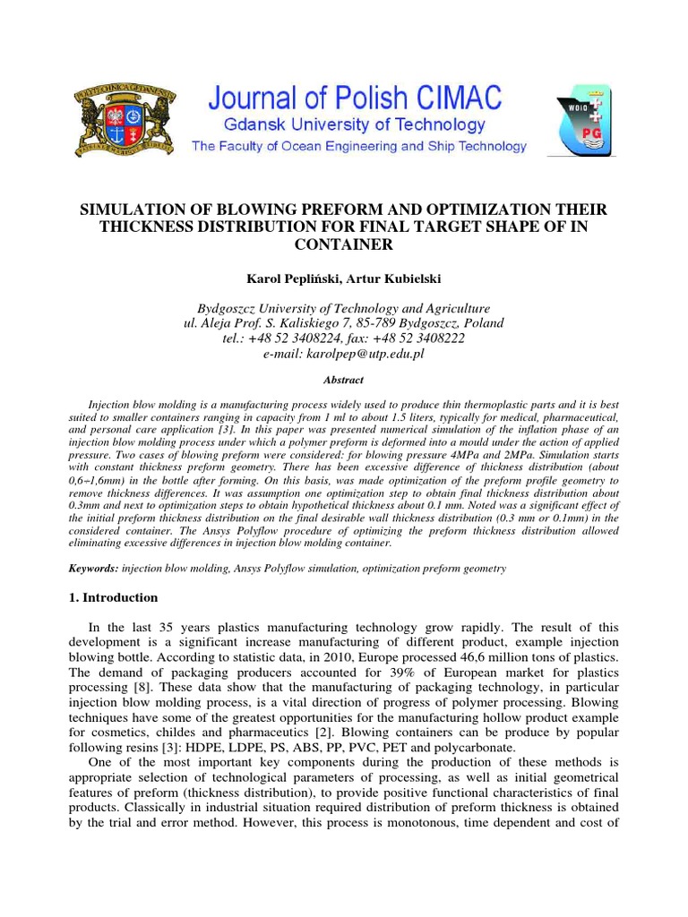 Paper Preform | PDF | Building Materials | Plastic