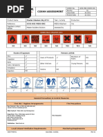 COSHH Assessment Template | PDF | Workplace | Health Sciences