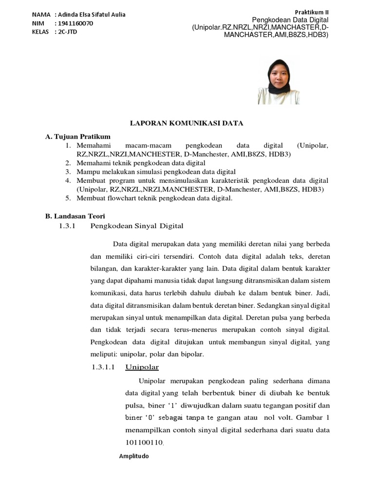 02 - 2c - Adinda Elsa S - Laporan Praktikum II Komunikasi Data | PDF