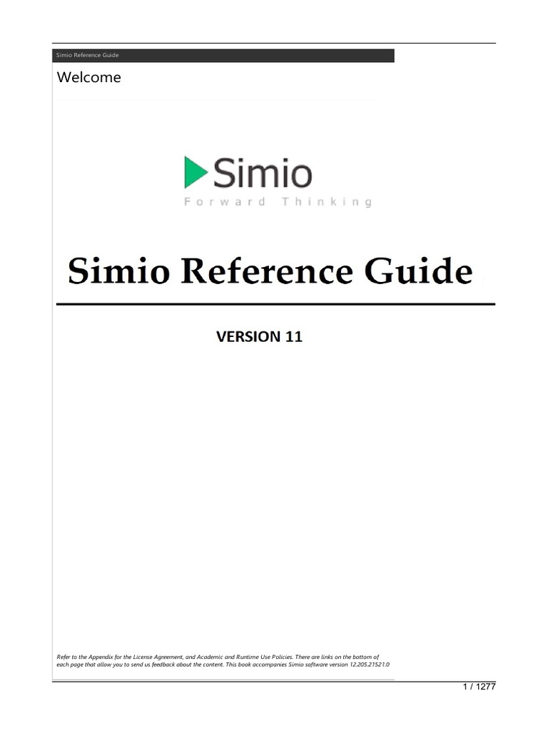 Simio Reference Guide | PDF | Window (Computing) | Graphics Processing Unit