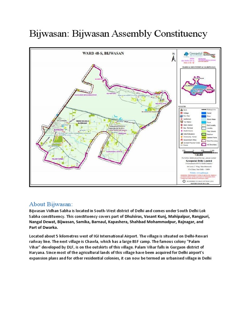 Bijwasan: Bijwasan Assembly Constituency | PDF | Delhi | Literacy