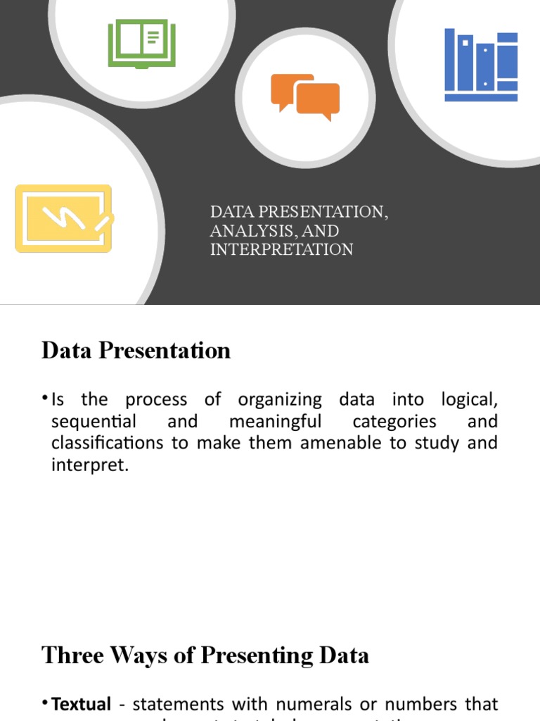 Data Presentation and Interpretation Methods | PDF | Statistics | Theory
