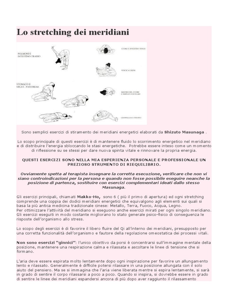 Lo Stretching Dei Meridiani | PDF