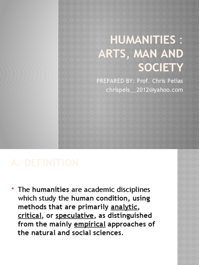 Lesson 1-Intro. To Humanities | PDF | Humanities | Academia