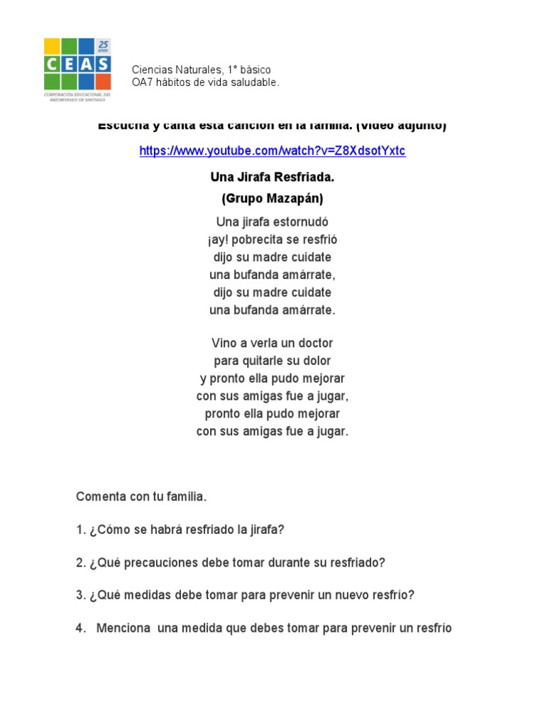 La Jirafa Resfriada Pdf