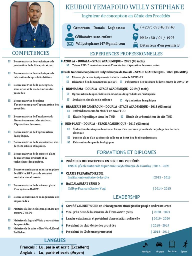 CV Stéphane Willy Keubou | PDF