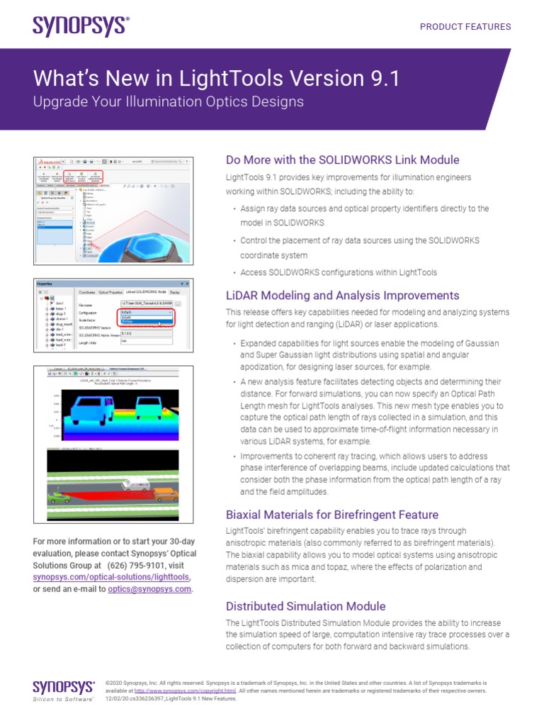 Lighttools 9 1 New Features Ds | PDF | Optics | Lidar