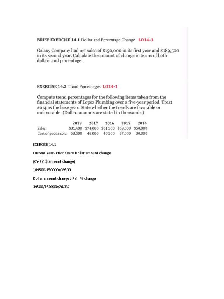 CH 14 Exercises | PDF