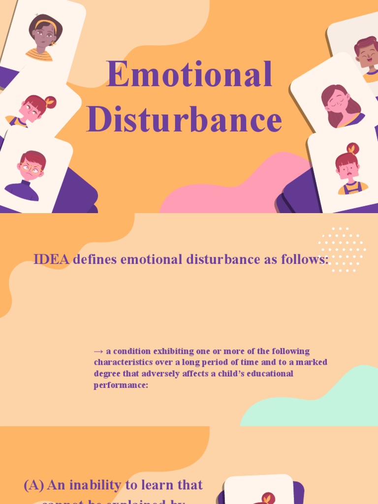 Understanding Emotional Disturbance: Characteristics, Symptoms, Causes ...