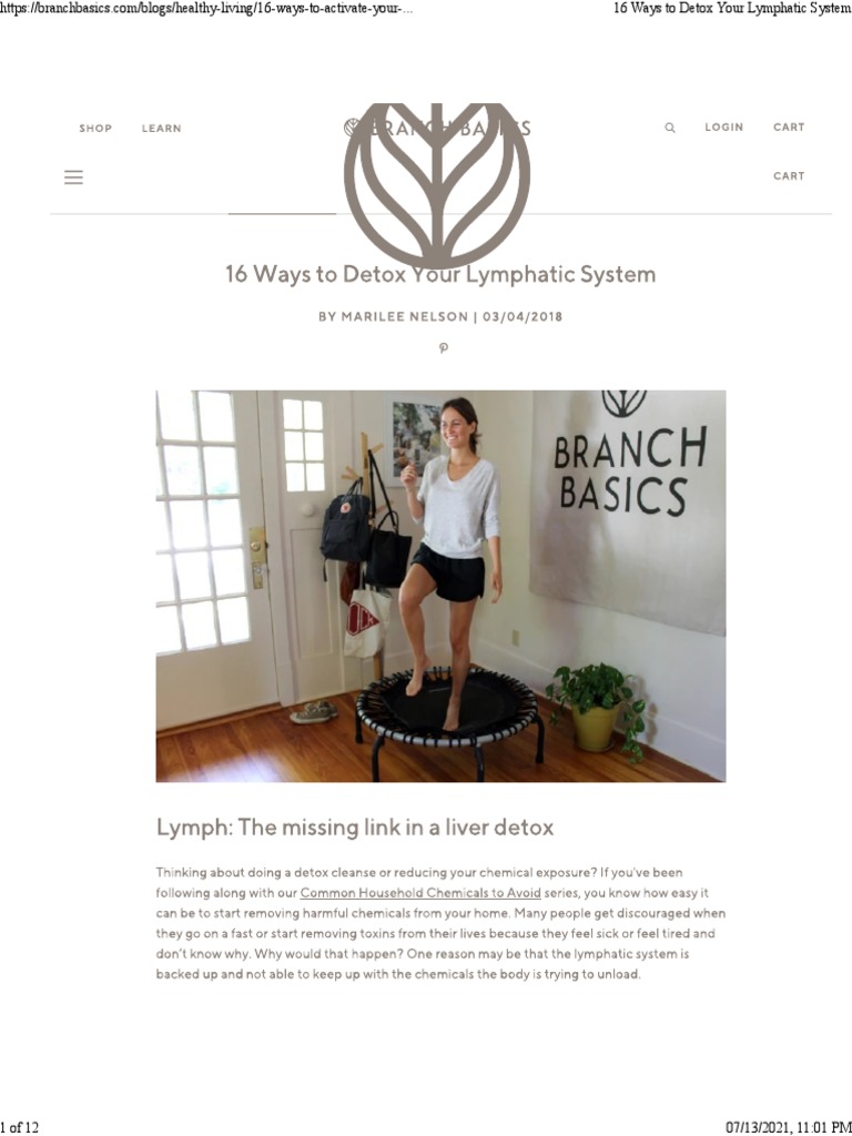 16 Ways To Detox Your Lymphatic System | PDF