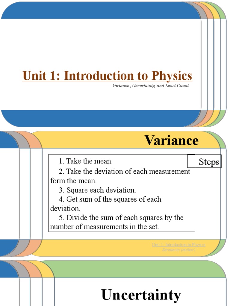 Unit 1: Introduction To Physics | PDF | Uncertainty | Errors And Residuals