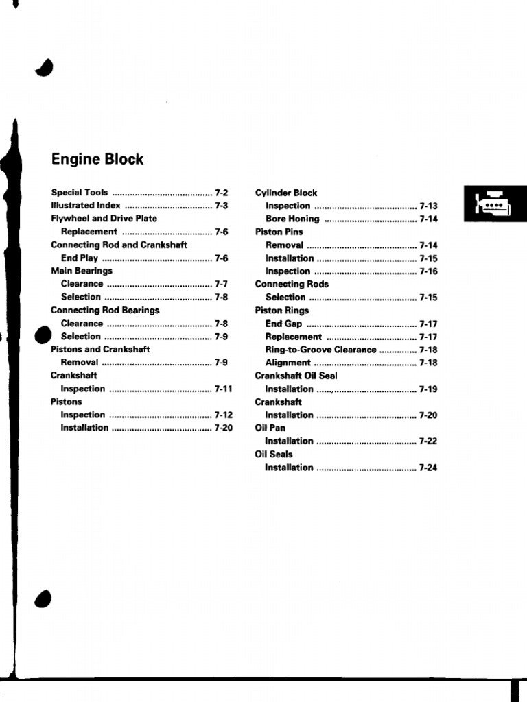 D16Y7 Engine Rebuild Guide | PDF | Piston | Cylinder (Engine)