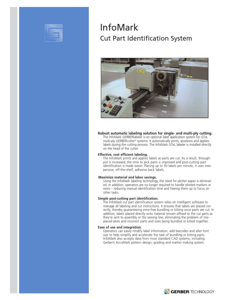 Infomark: Cut Part Identification System | PDF | Software | Barcode