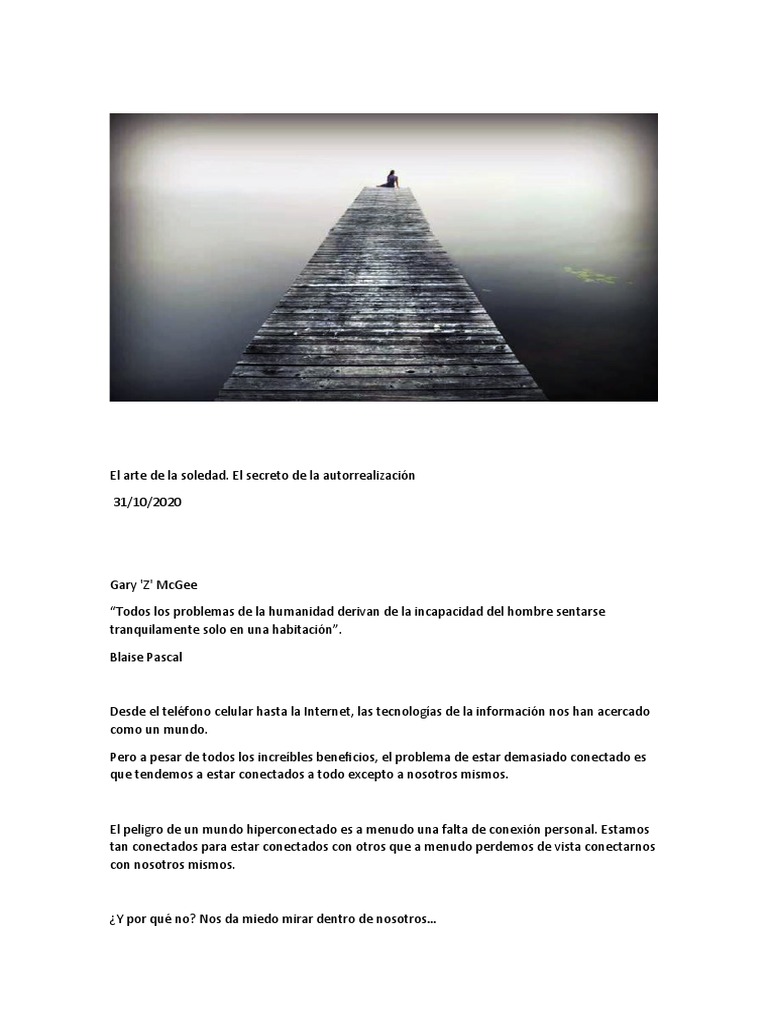 El Arte de La Soledad | PDF | Soledad | Amor