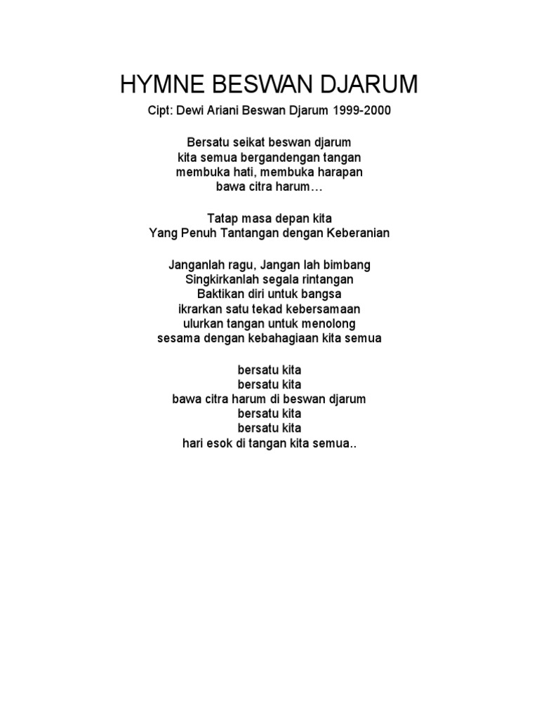 Hymne Beswan Djarum | PDF